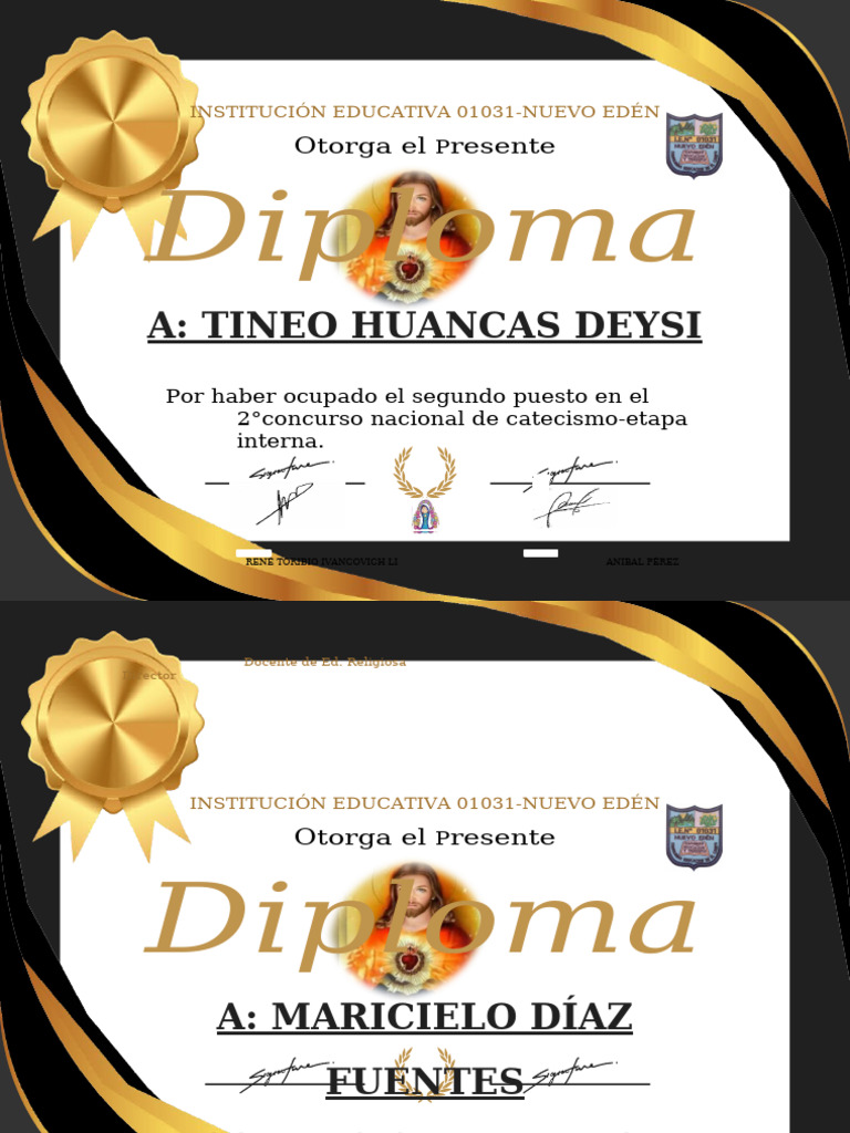 Plantillas de Diplomas 1 | PDF