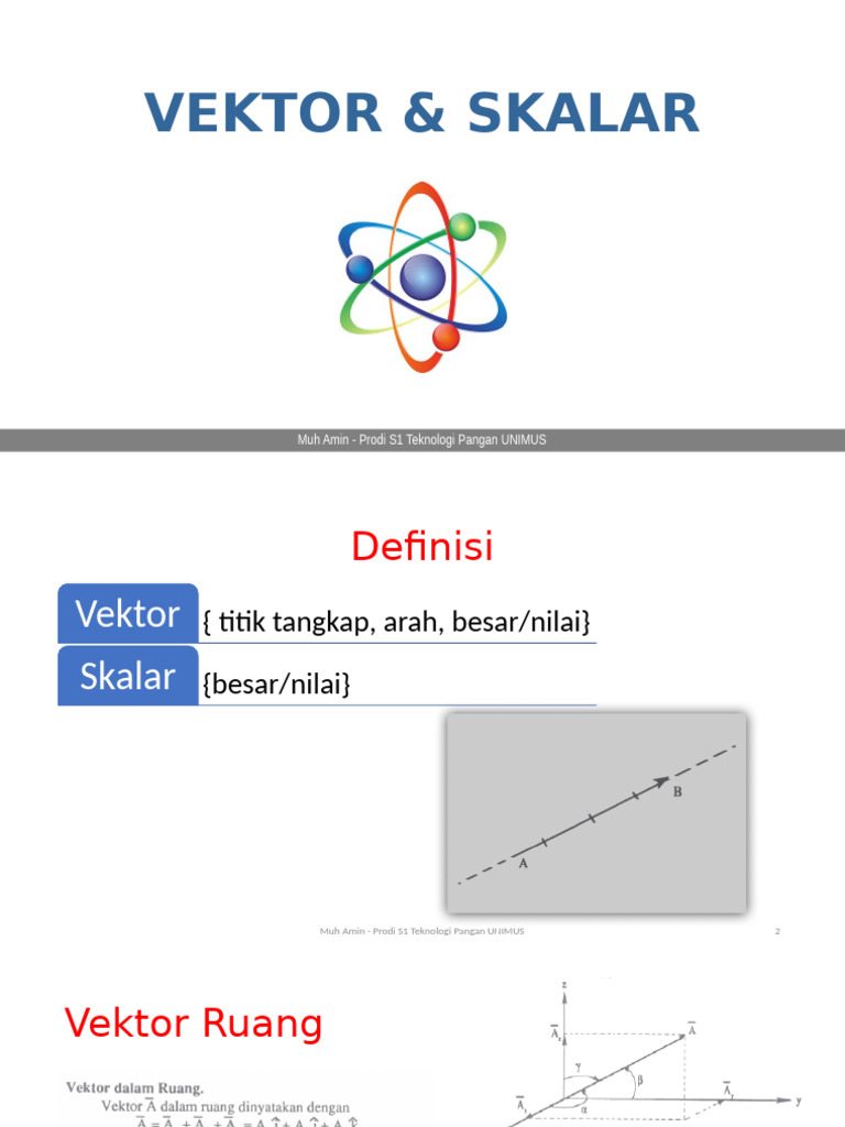 2 - Vektor Dan Skalar | PDF