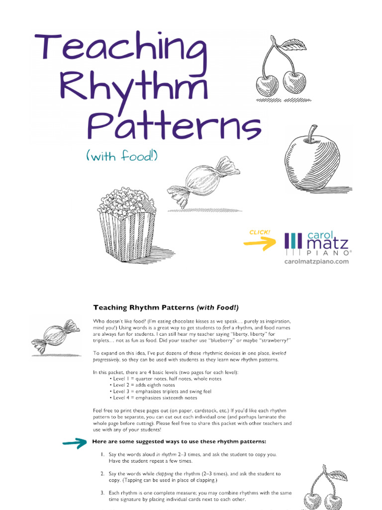 Teaching Rhythm Patterns | PDF