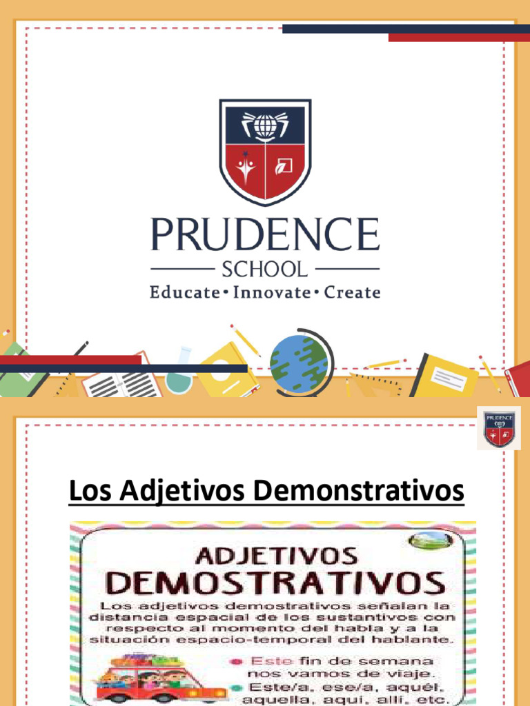 Los Adjetivos Demonstrativos | PDF