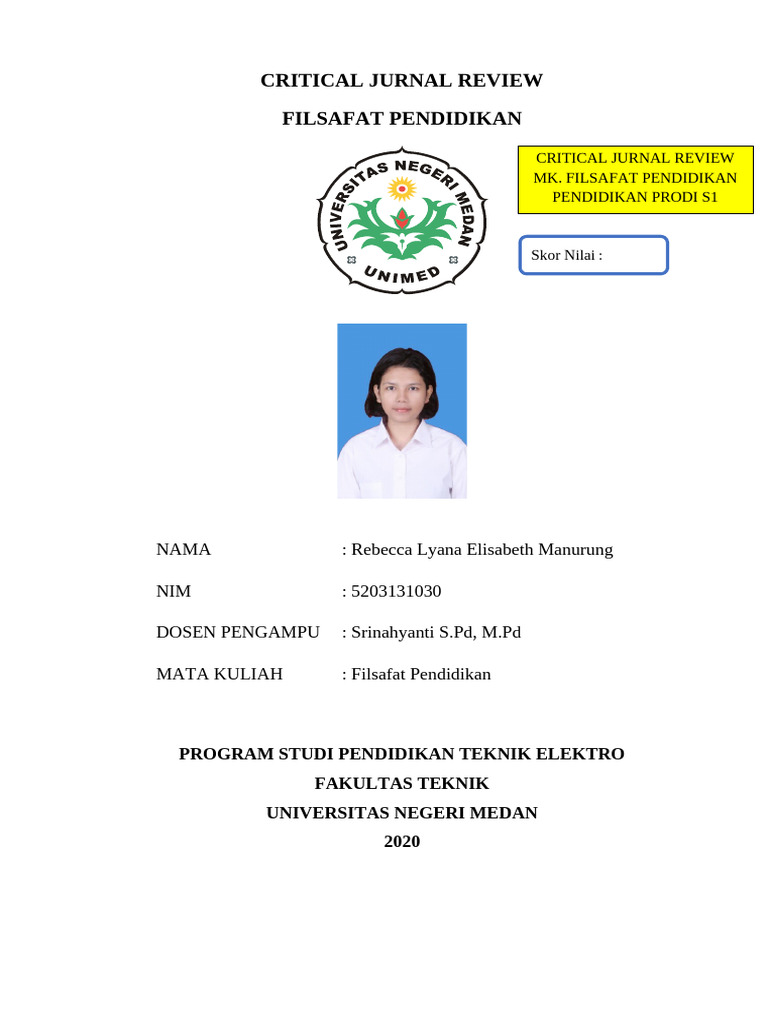 CJR_FILSAFAT PENDIDIKAN_REBECCA LYANA | PDF