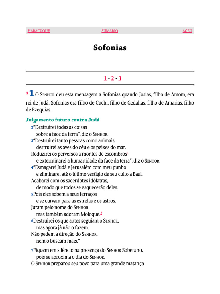 Sofonias | PDF