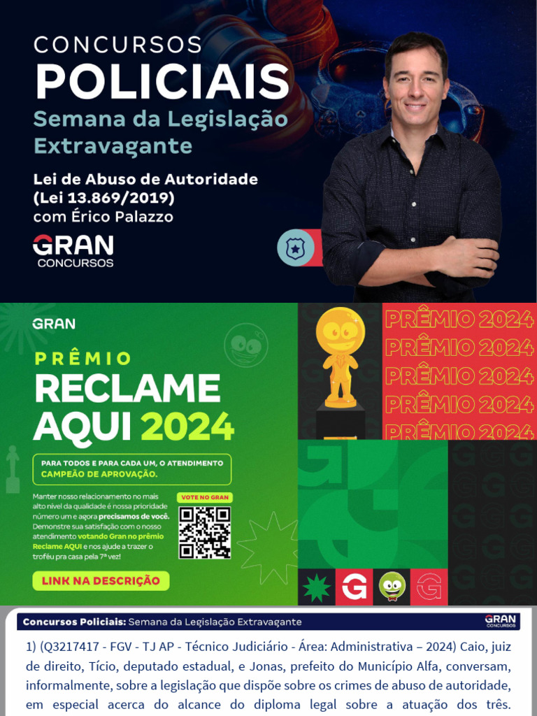 Semana da Legislação Extravagante - 01.10 - Erico Palazzo | PDF