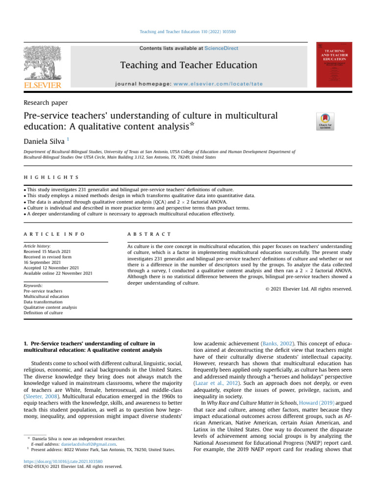 Pre Service Teachers | PDF