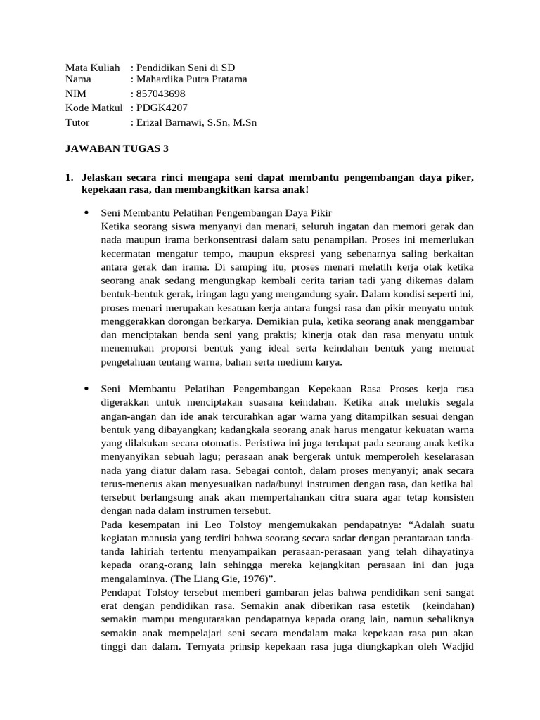 Tugas 3 Mahardika Putra Pratama 857043698 | PDF