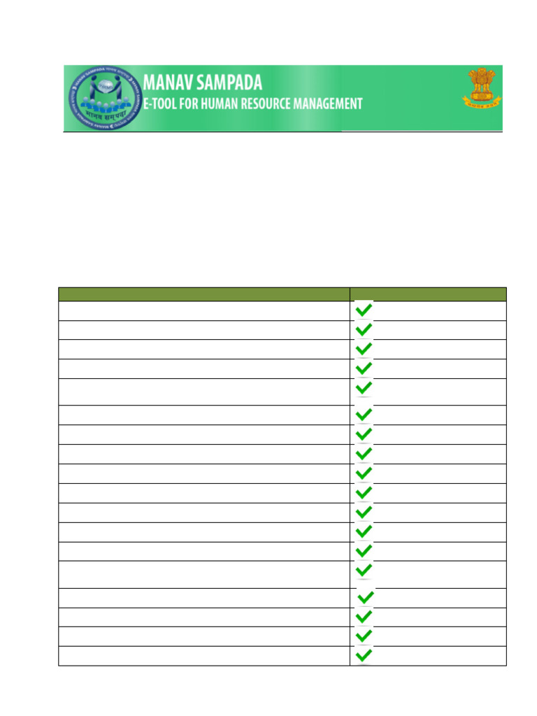 eHRMS Implementation Status As On 12-04-16 | PDF
