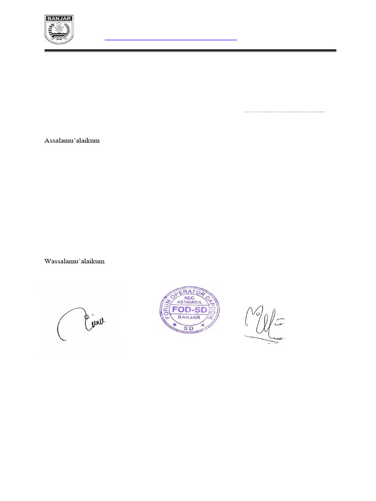 Undangan Rapat OPS (8 Okt) | PDF