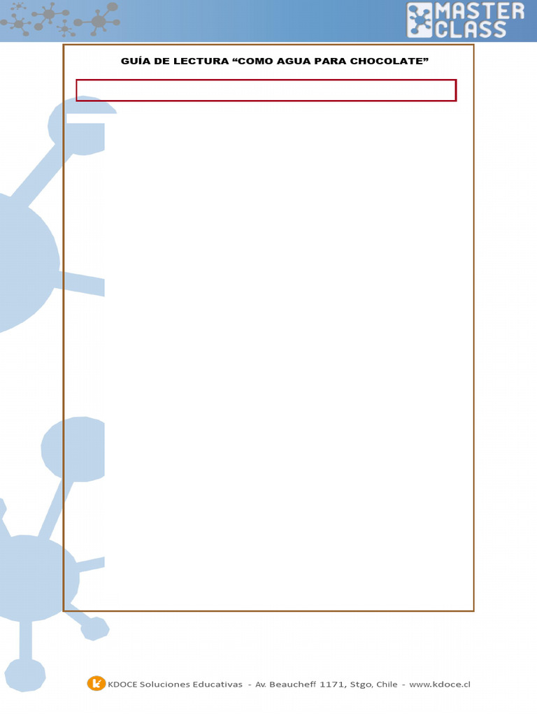 Guia-como-agua-para-chocolate | PDF