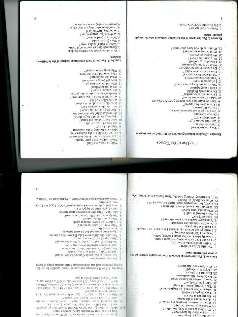 Angol Nyelvtan Igeidők | PDF