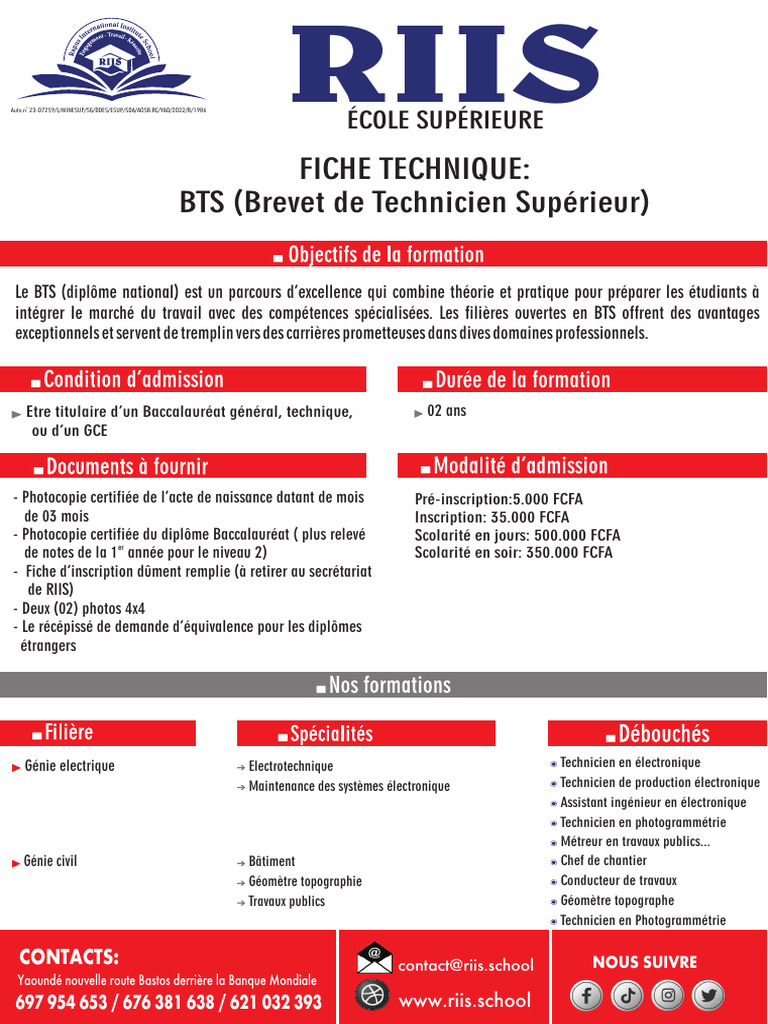 Fiche BTS | PDF