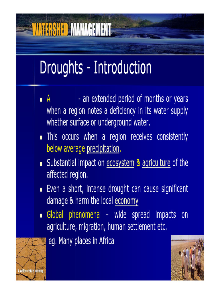 6.1 Drought Classification and Analysis | PDF