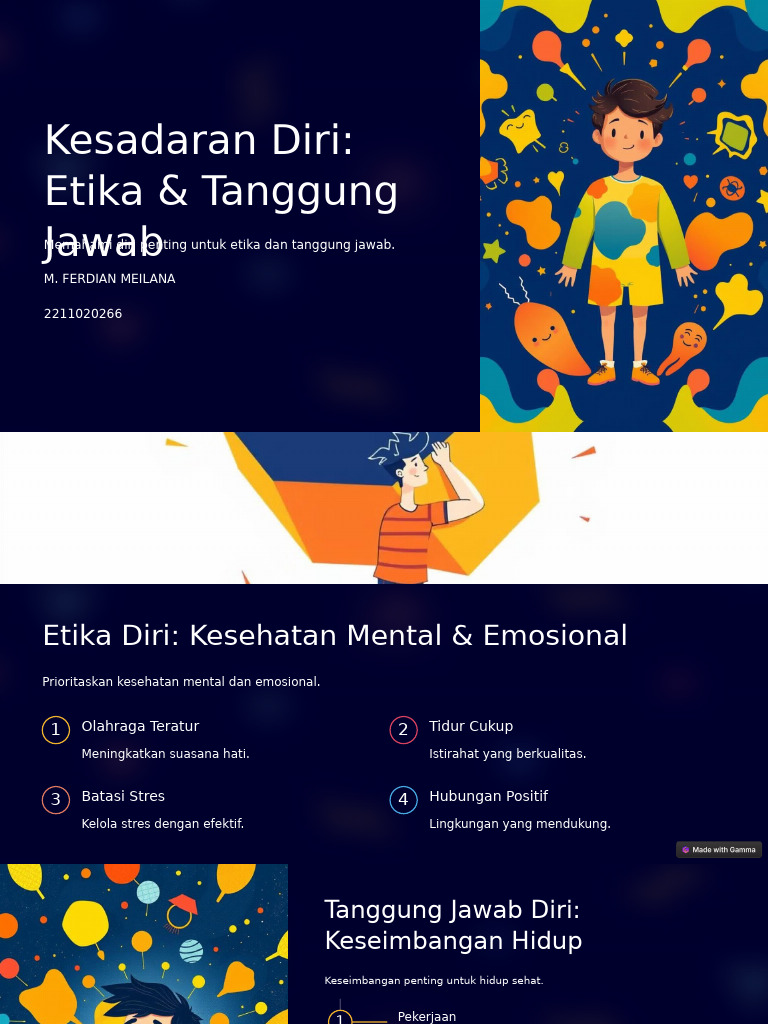Kesadaran Diri Etika and Tanggung Jawab | PDF