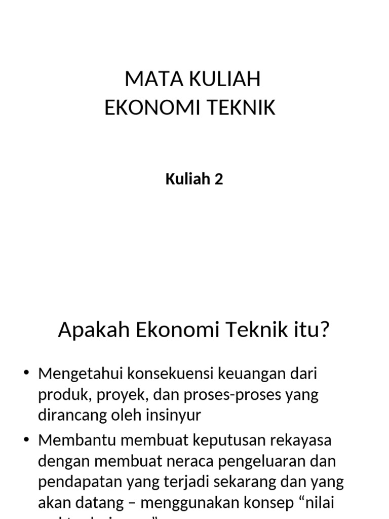 Kuliah 2 | PDF