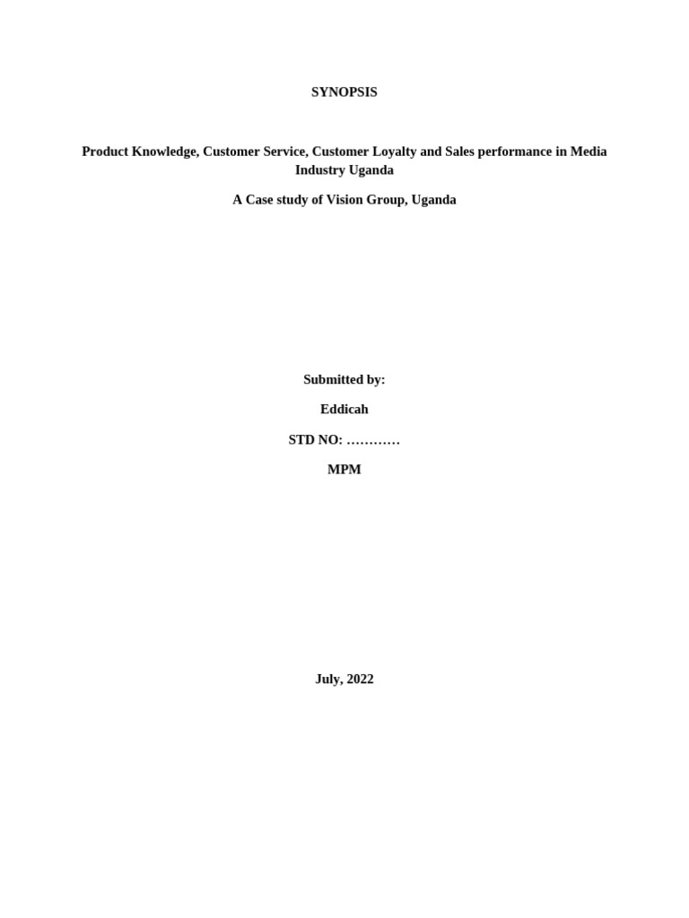 Synopsis 2 | PDF