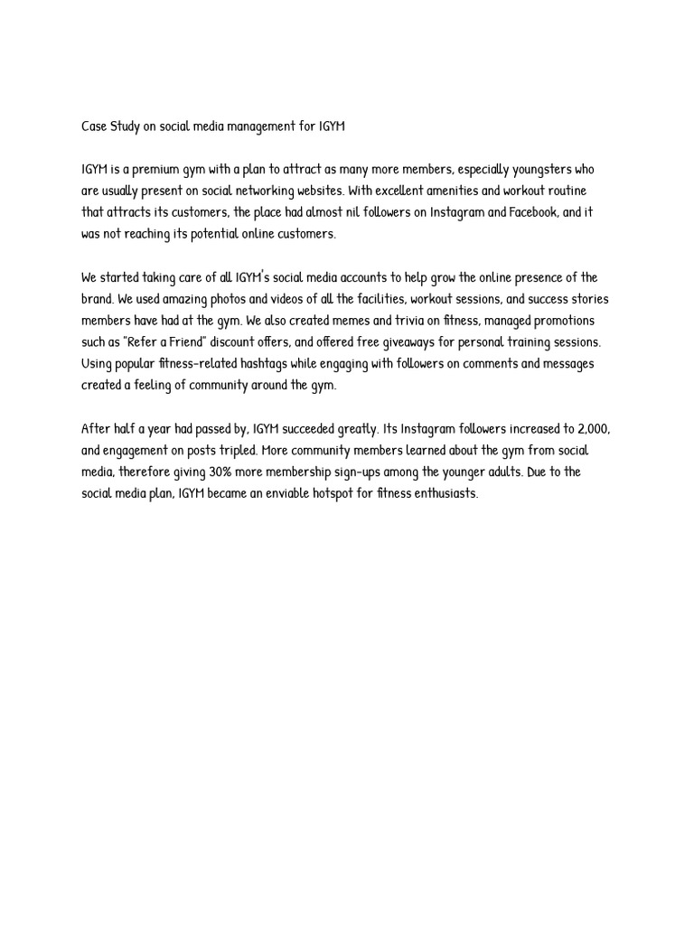 BM Case Study PDF | PDF