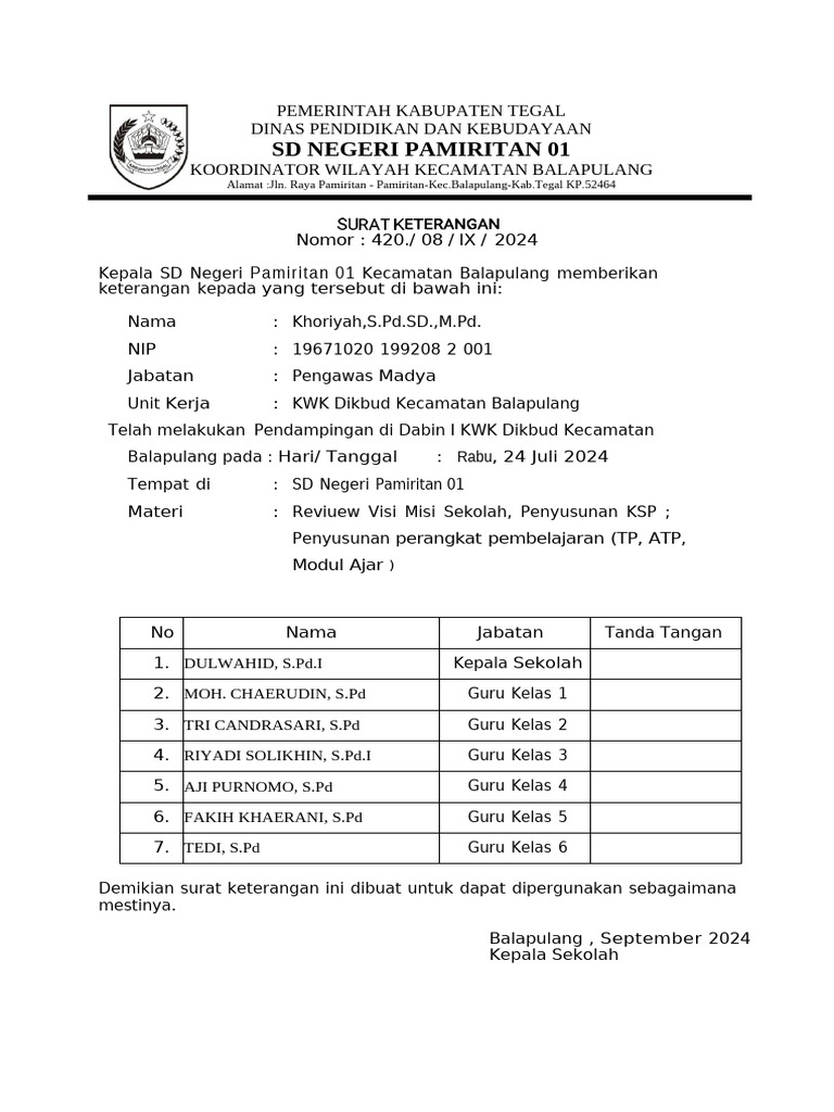 Suket Pendampingan | PDF