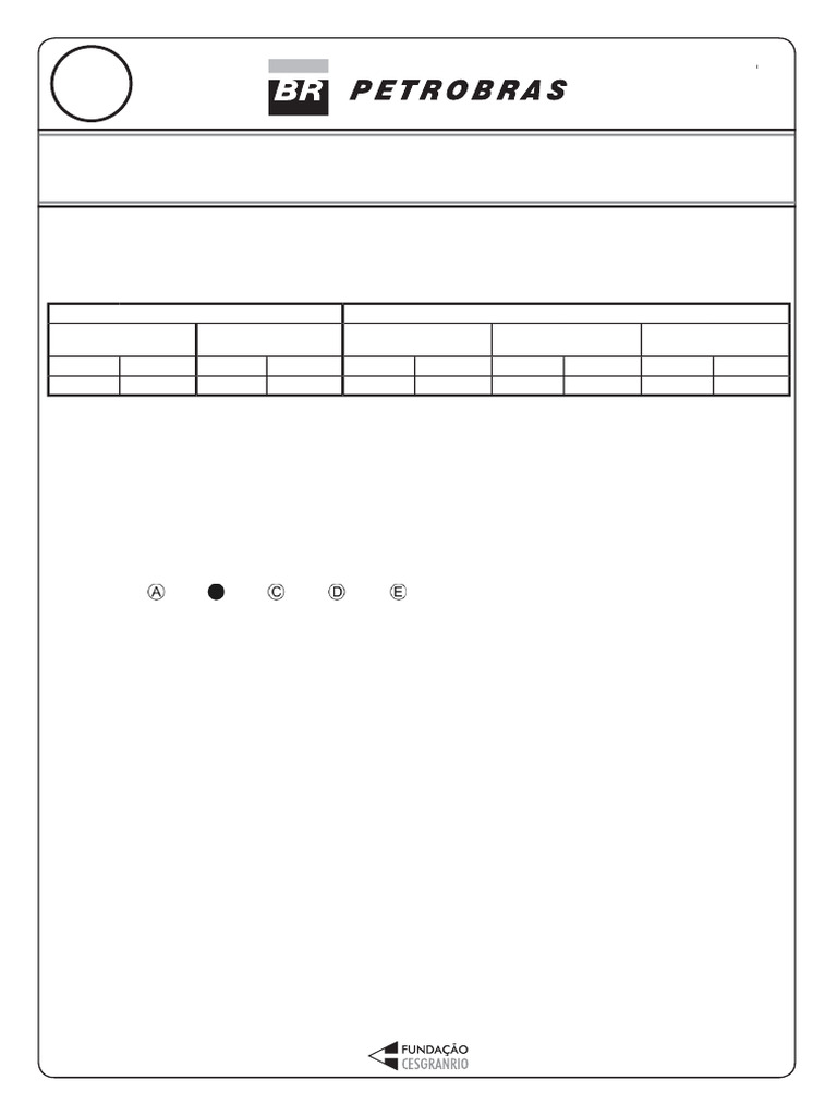 Petro - Prova 2012 | PDF