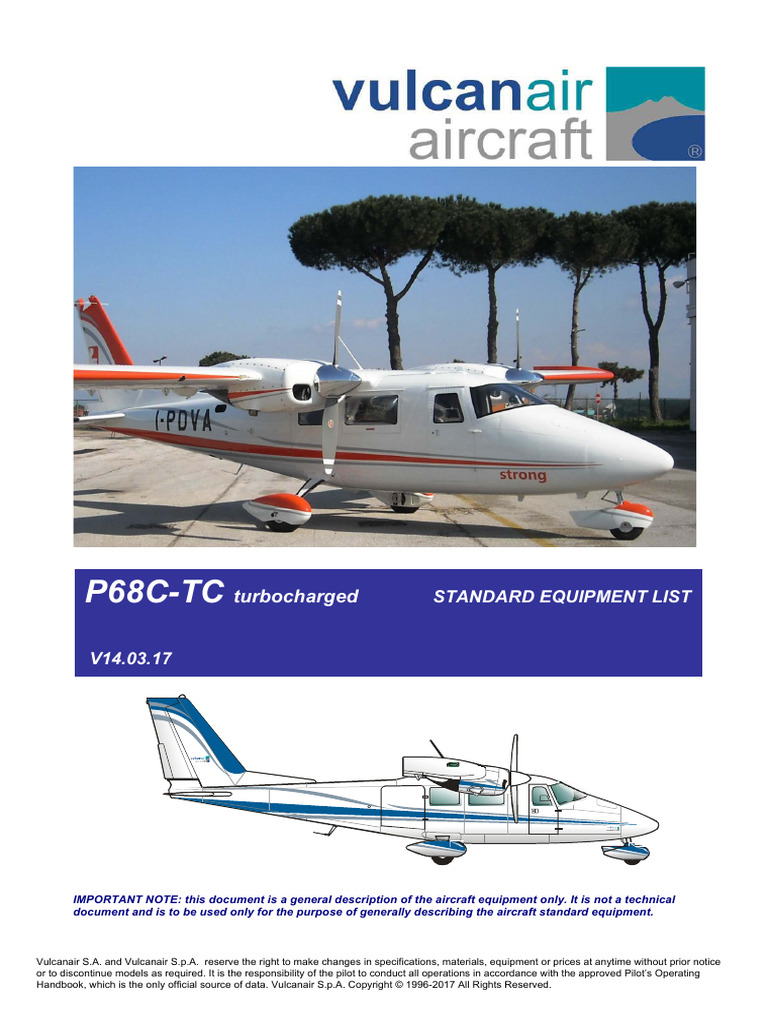 P68C TC Standard Equipment | PDF