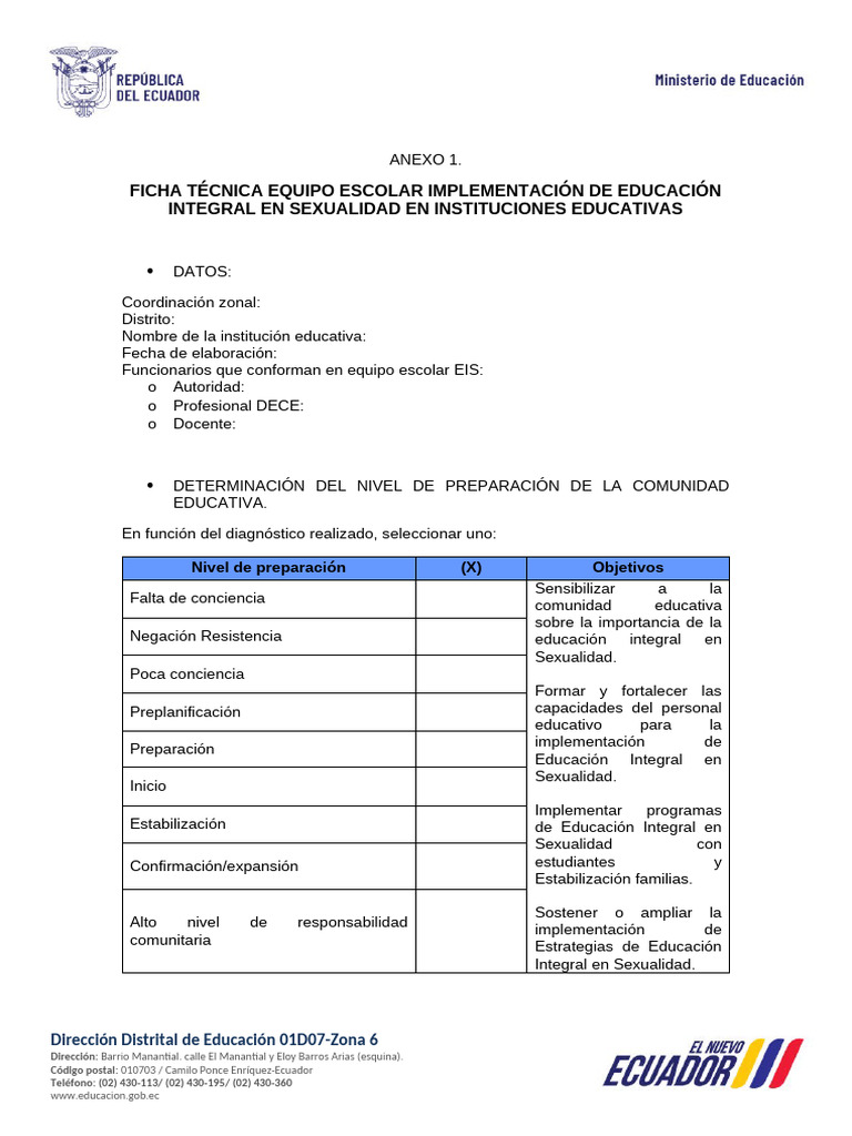 Formato ENEIS | PDF