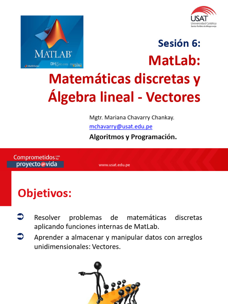 Sesión 6_Matlab_Algebra lineal_Vectores | PDF