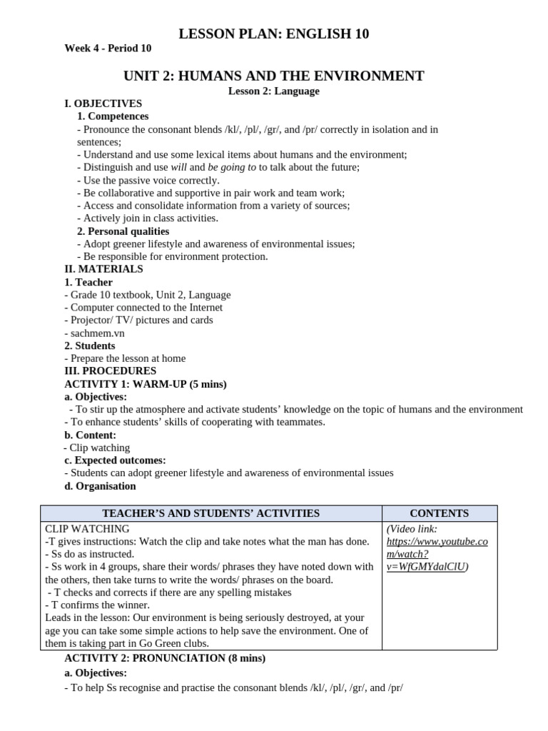 TA10 - TUẦN 4 | PDF