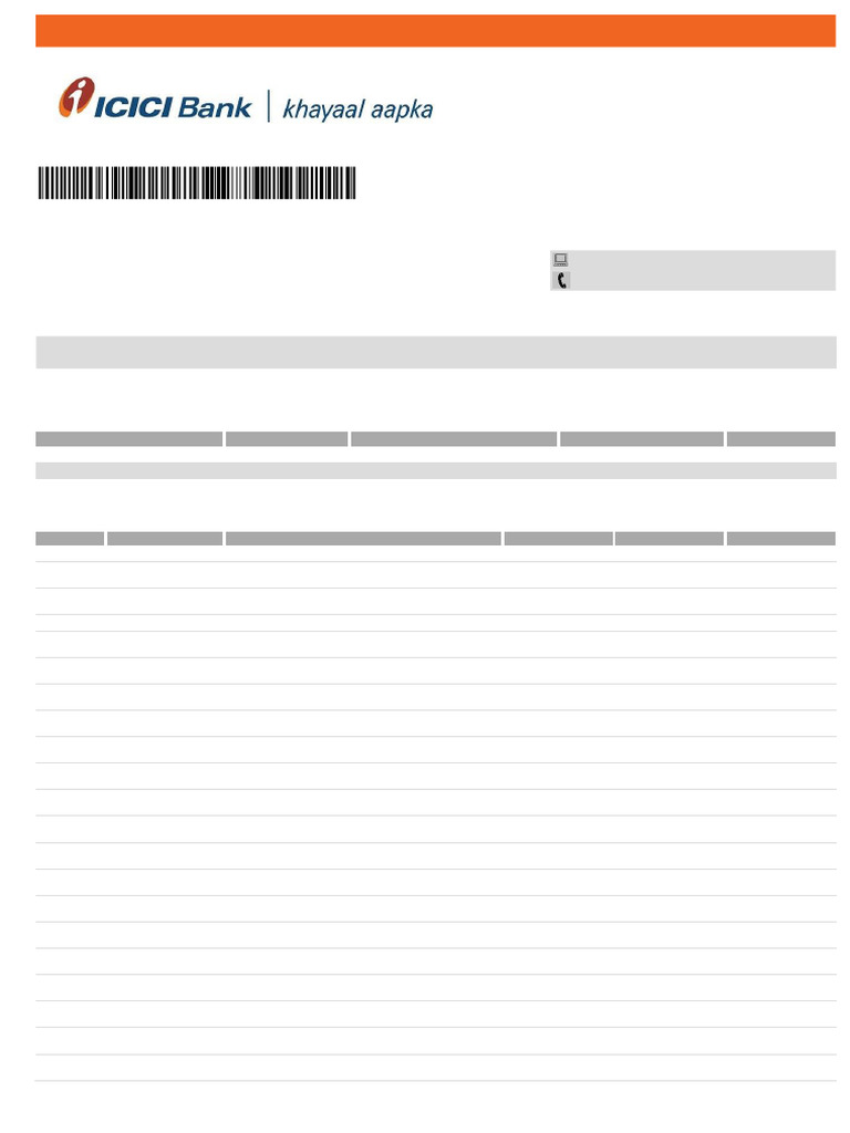 Icici Bank Statement | PDF