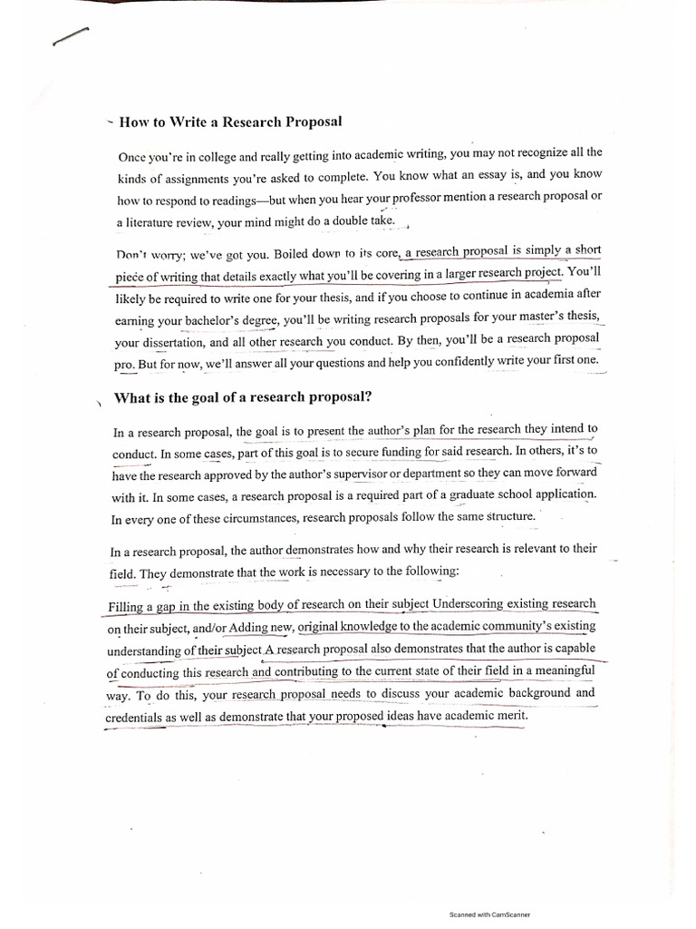 How To Write Research Proposal | PDF