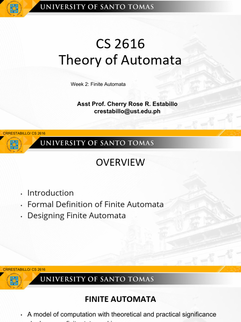 2 Finite Automata | PDF