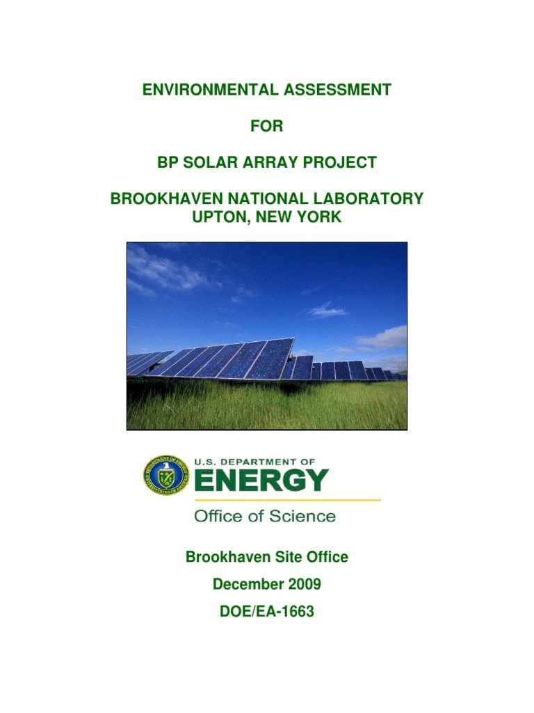 Final Final Ea - BP Solar Project | PDF | Photovoltaic System ...