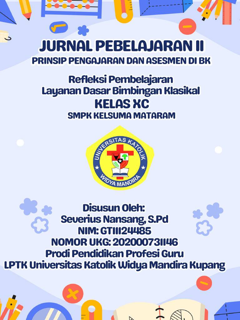 Putih Biru Modern Geometris Cover Modul Alur Pembelajaran Dokumen A4 | PDF