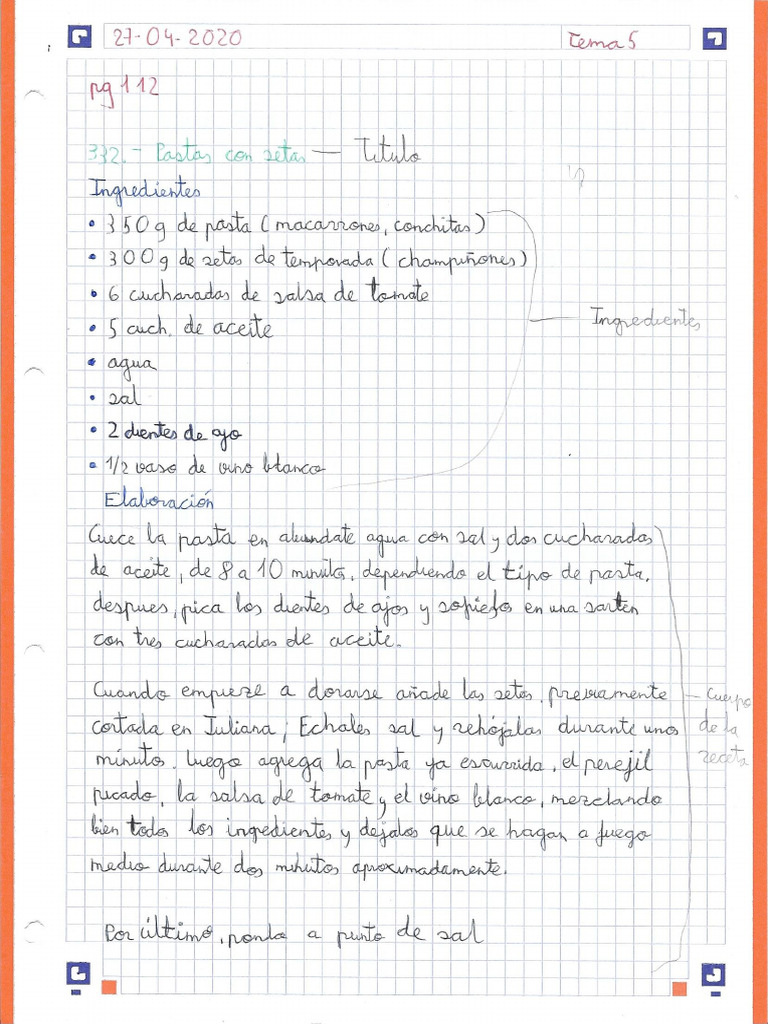 Ejercicios Del Texto Instructivo | PDF