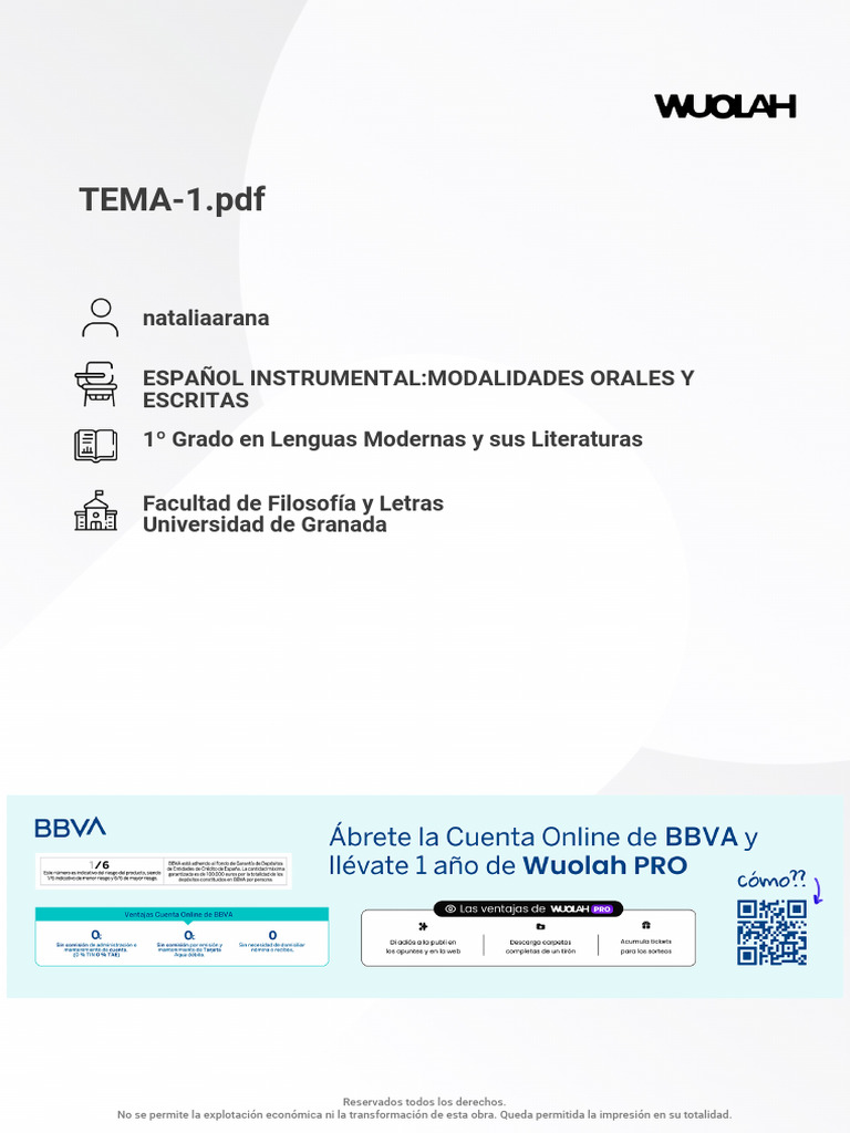 Wuolah Free TEMA 1 | PDF