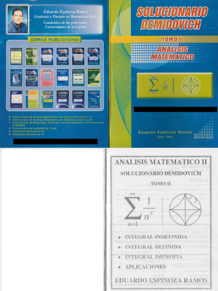 Solucionario de Analisis Matematico II - Demidovich | PDF
