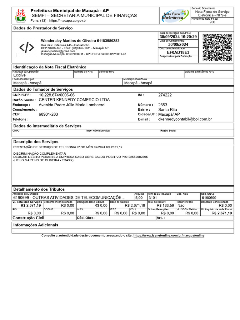 Semfi - Secretaria Municipal de Finanças | PDF