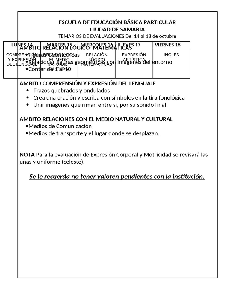 Temarios Q2 P2 | PDF