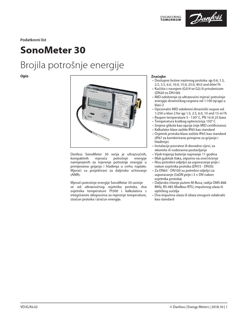 Sonometer 30 Tehnička Dokumentacija | PDF