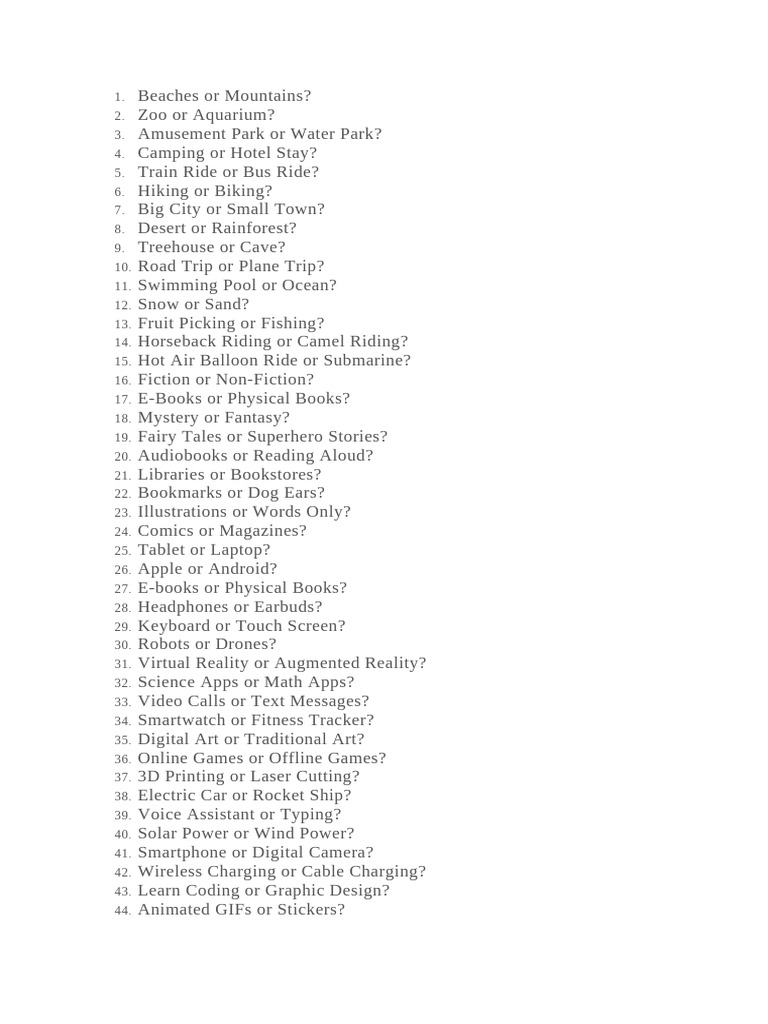 This or That | PDF