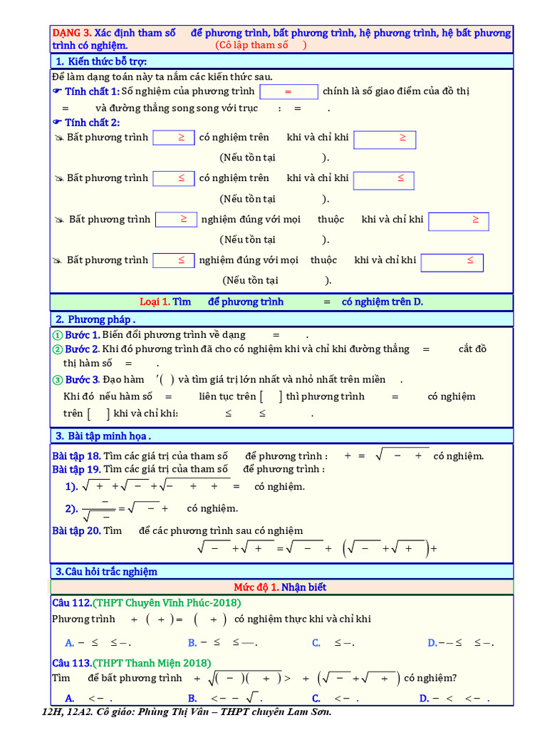 BT Bu I 3 Ham So Dong Bien Nghich Bien | PDF