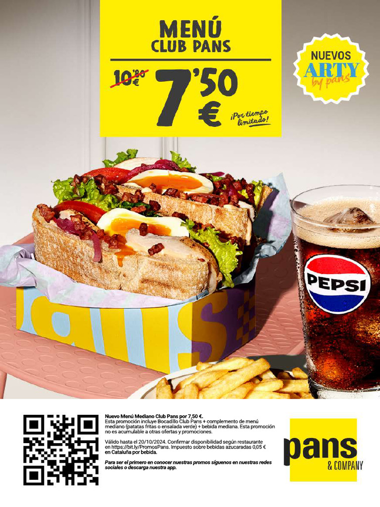 Cupon Menu Club Pans Rrss 20 10 | PDF