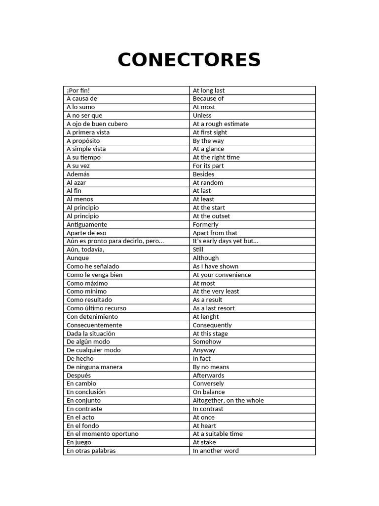 CONECTORES | PDF