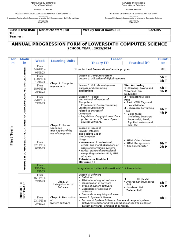 PS LS CSC 2023-2024 | PDF
