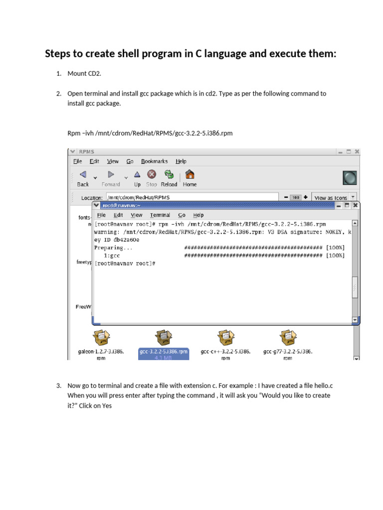 Shell Program in C | PDF