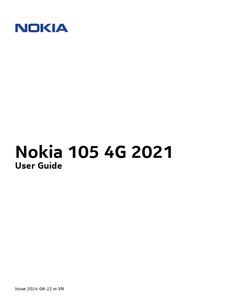 User Guide Nokia 105 4g 2021 User Guide | PDF