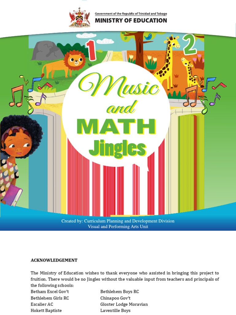 Math Jingle Lyric Book LMSIP Cover Merged | PDF