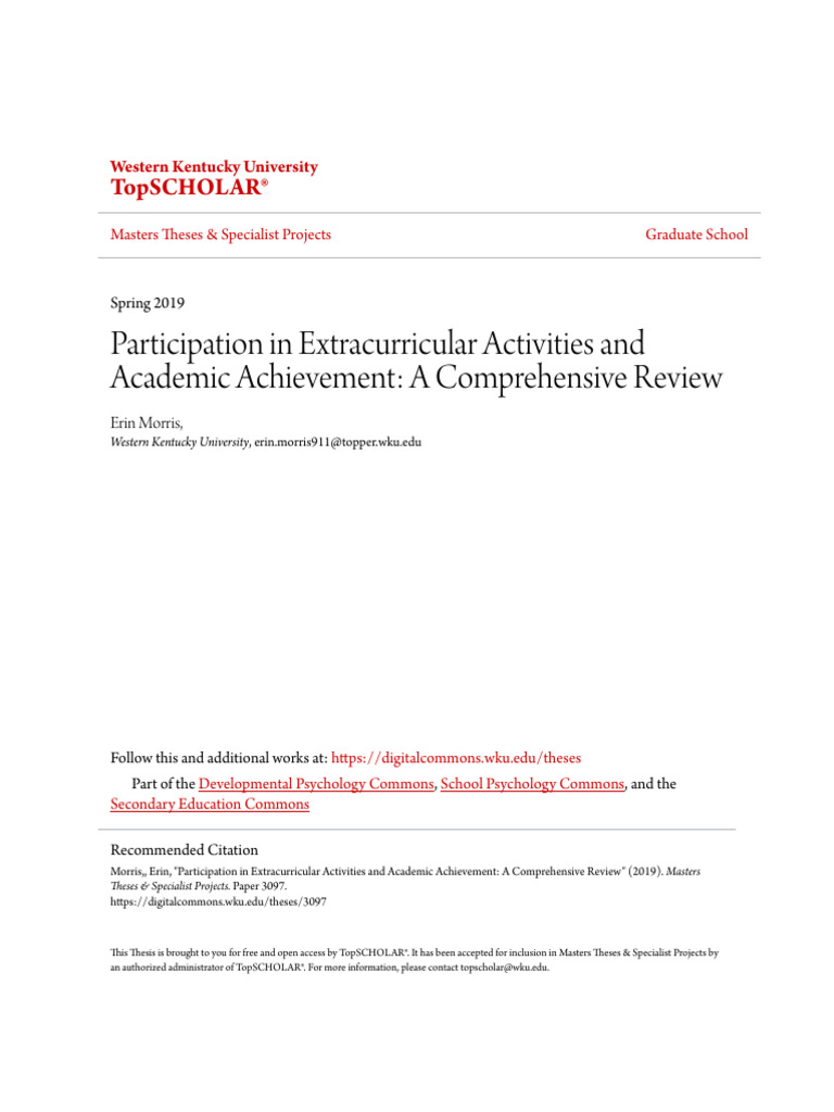 Participation in Academic Achievement | PDF | Sat | Career & Growth