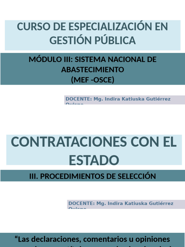 03 Procedimientos de Selecci - N | PDF