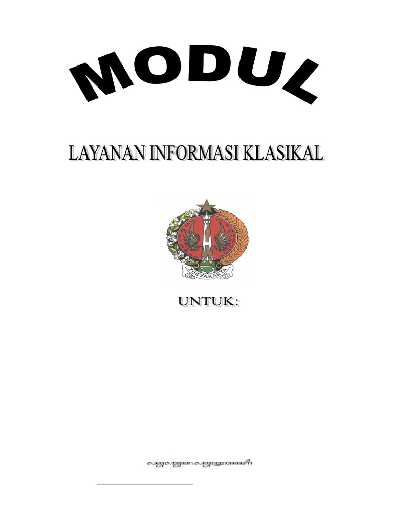 MODUL BK KLASIKAL KELAS XI SMK Relegius | PDF