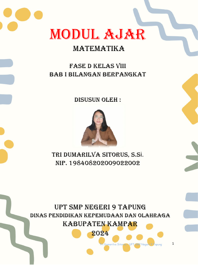 Modul Ajar Matematika Kelas VIII Kurikulum Merdeka Bab 1 Bilangan Berpangkat | PDF | Karier ...