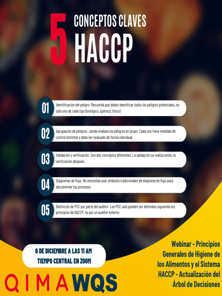5 Conceptos Claves de HACCP JN | PDF