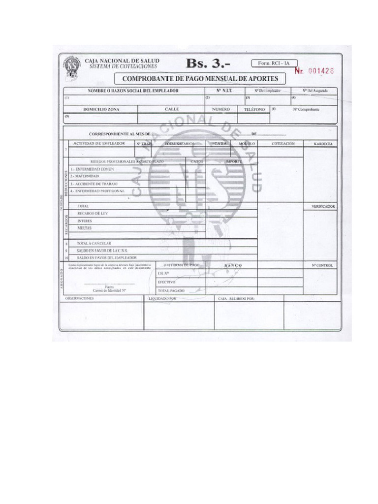 14 Form Rci - 1a | PDF